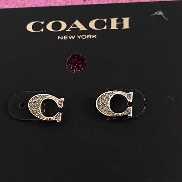 Jewelry | Coach Silver Earrings | Poshmark